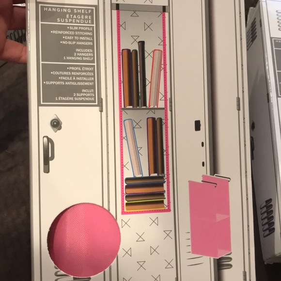locker luxe | Storage & Organization | Locker Luxe Hanging Shelf Pink ...